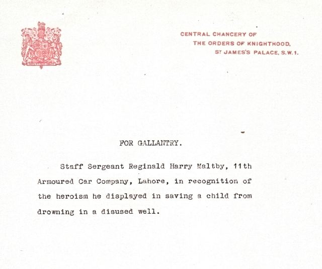 Reginald Maltby GC – Remembered | The Dover Historian